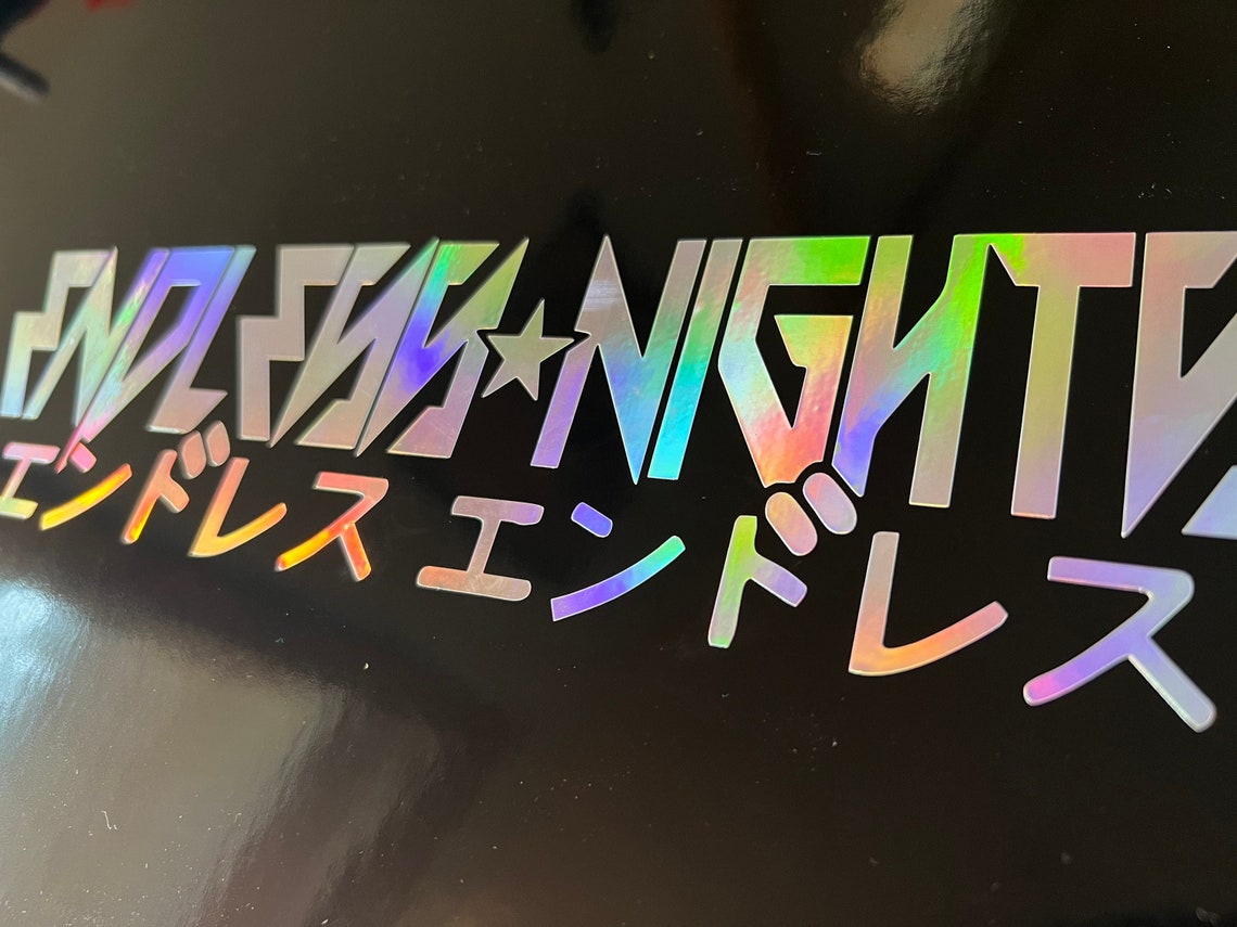 Endless Nights Grafiti Jdm Car Decal Winshild Decal Window - Etsy