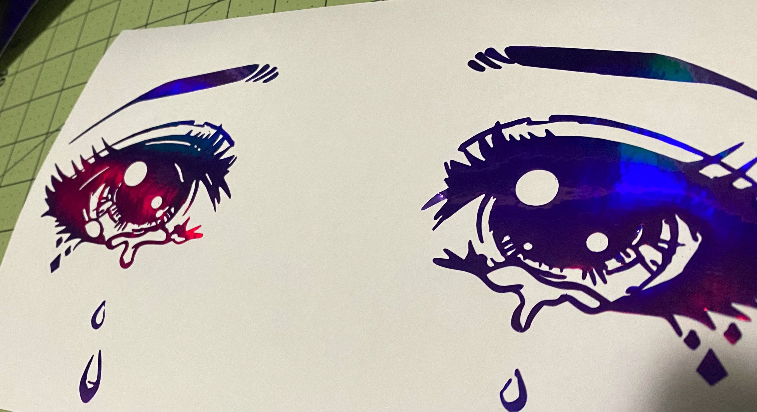 Crying Eyes JDM Decal Sticker. sadboyz Sadgirlz Bumper - Etsy