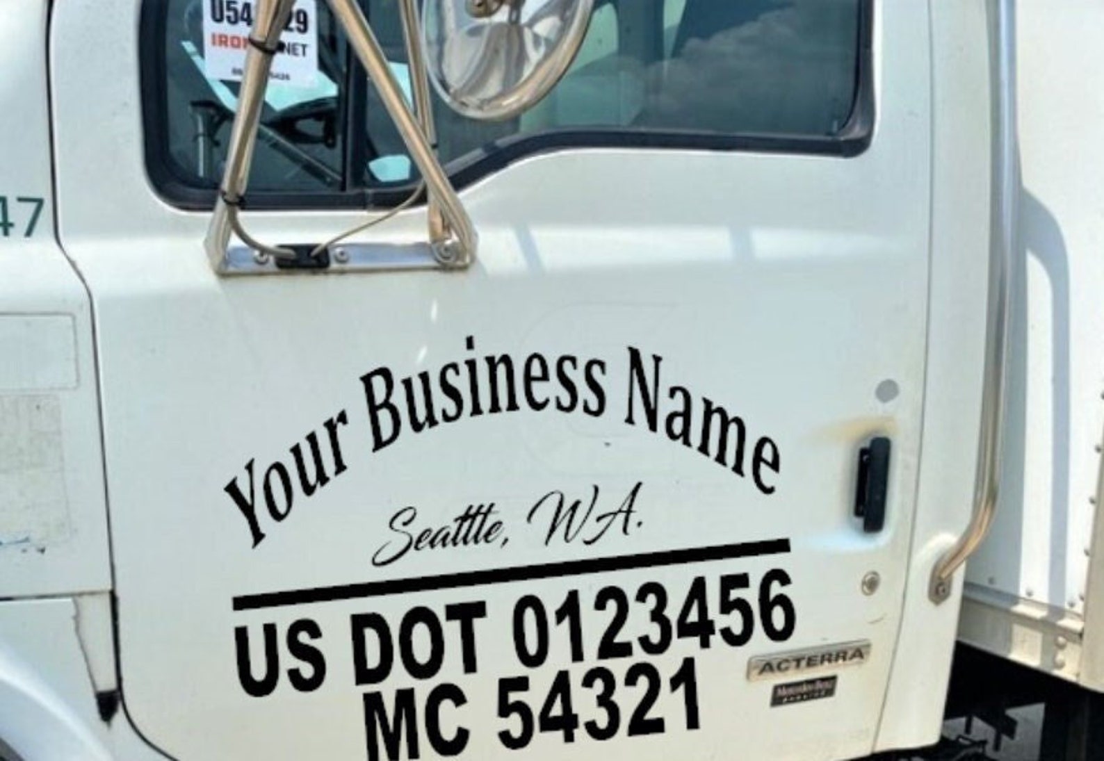 2 Custom Us Dot and Mc Number Decals Us Dot Trucking Decals - Etsy