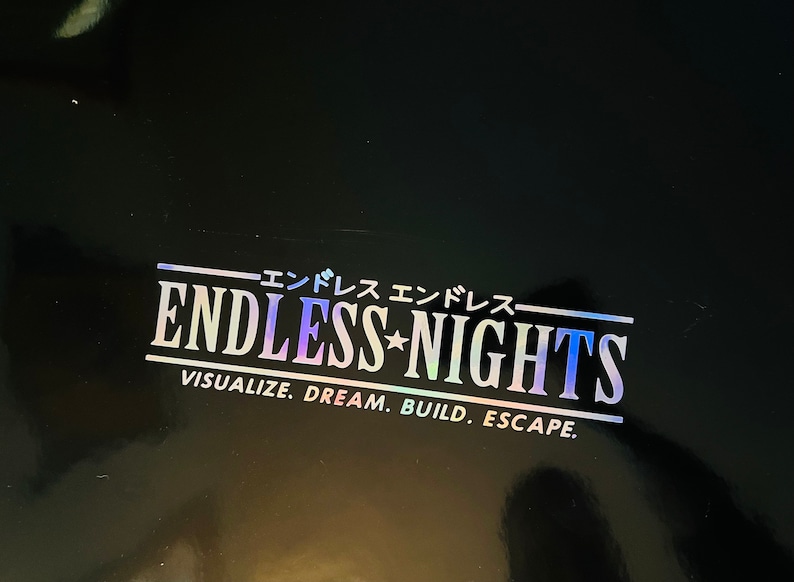 Endless Nights JDM Decal Sticker bumper Sticker Windshield - Etsy