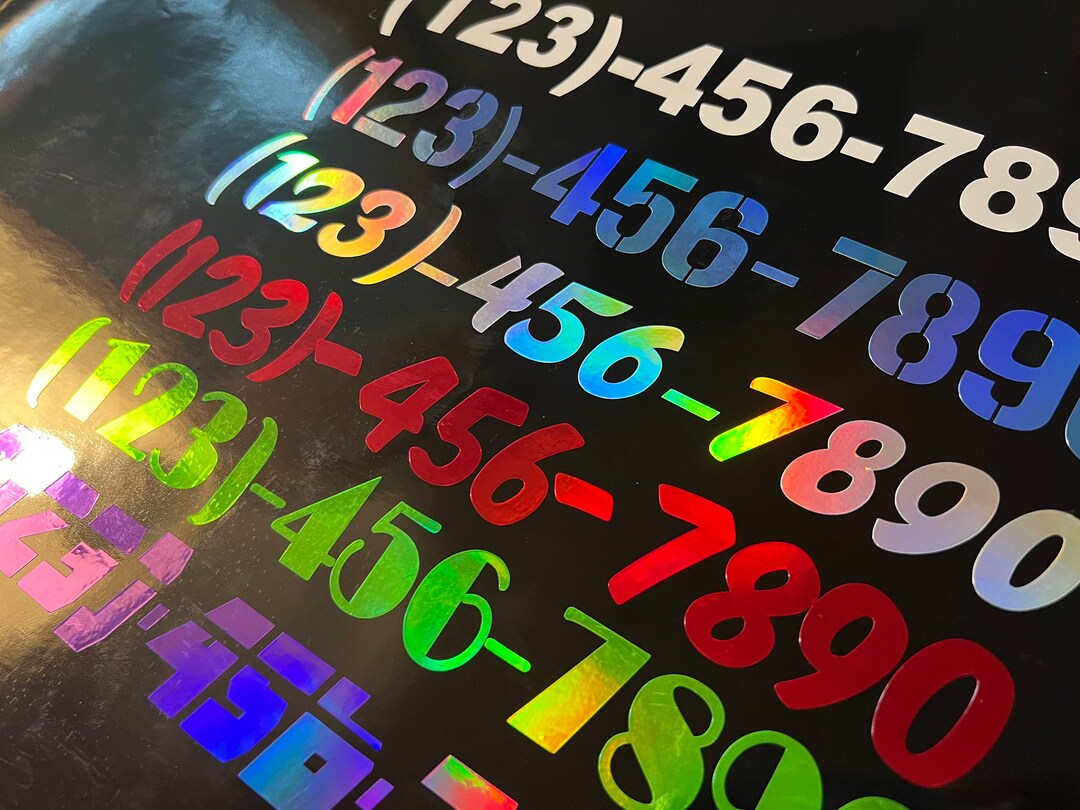 Buy 1 Get 1 Free - Bogo! Phone Number Decals Sticker (business, Logo ...