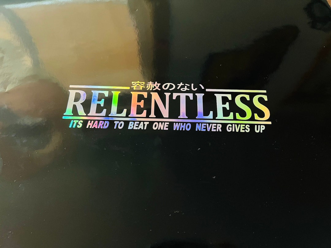 Relentless Jdm Car Decal- Window Sticker- Jdm Decal - Windshield Banner ...