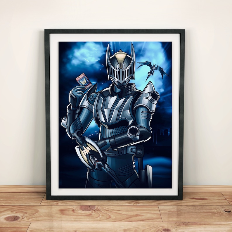 Kamen Rider Knight Tokusatsu Anime Poster - Etsy