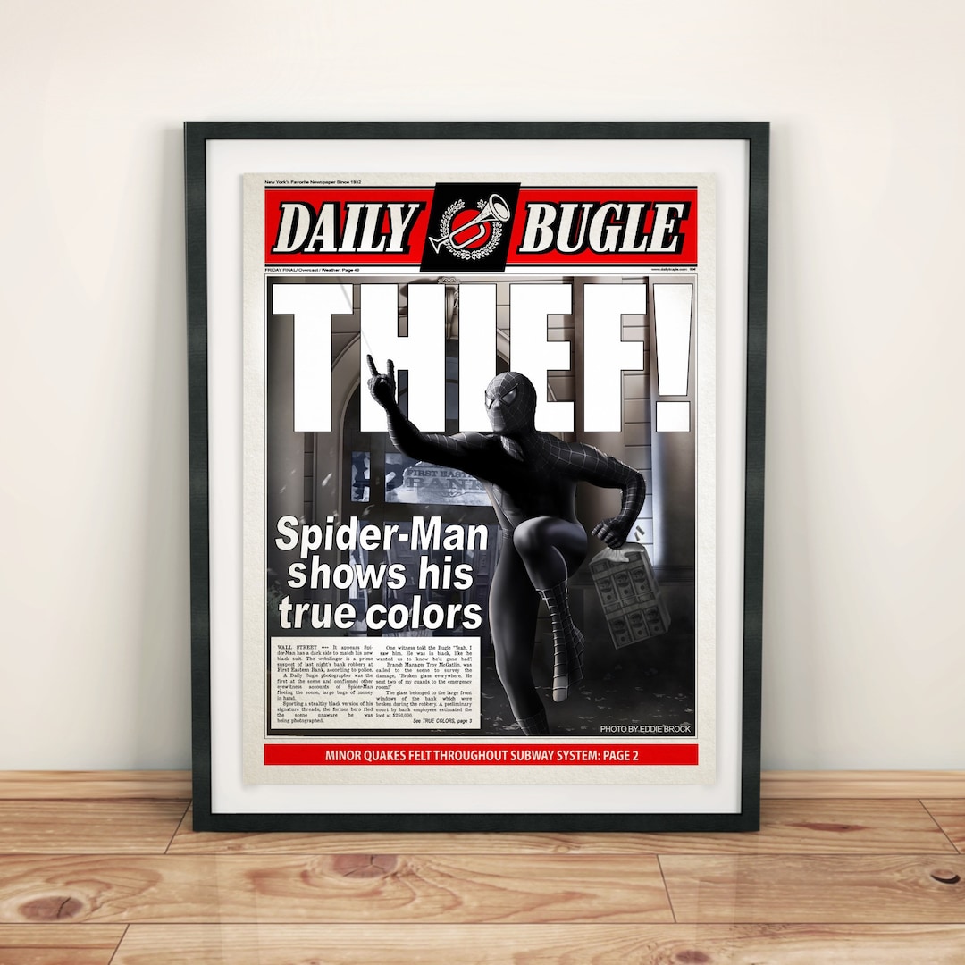 Sam Raimi Spider-man Movie Poster: Daily Bugle Thief Print - Etsy