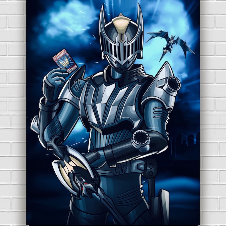Kamen Rider Knight Tokusatsu Anime Poster - Etsy