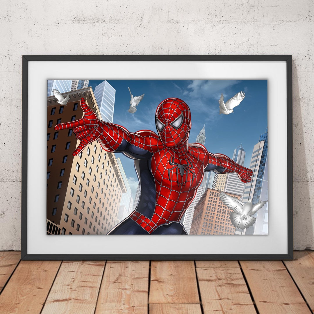 Spider Man Movie | Sam Raimi Spiderman Poster Print | Spider-man Print ...