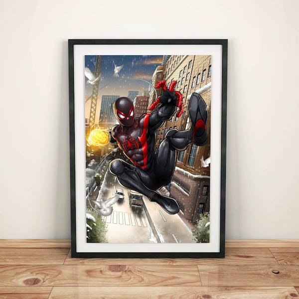Spiderman Ps4 Poster - Etsy