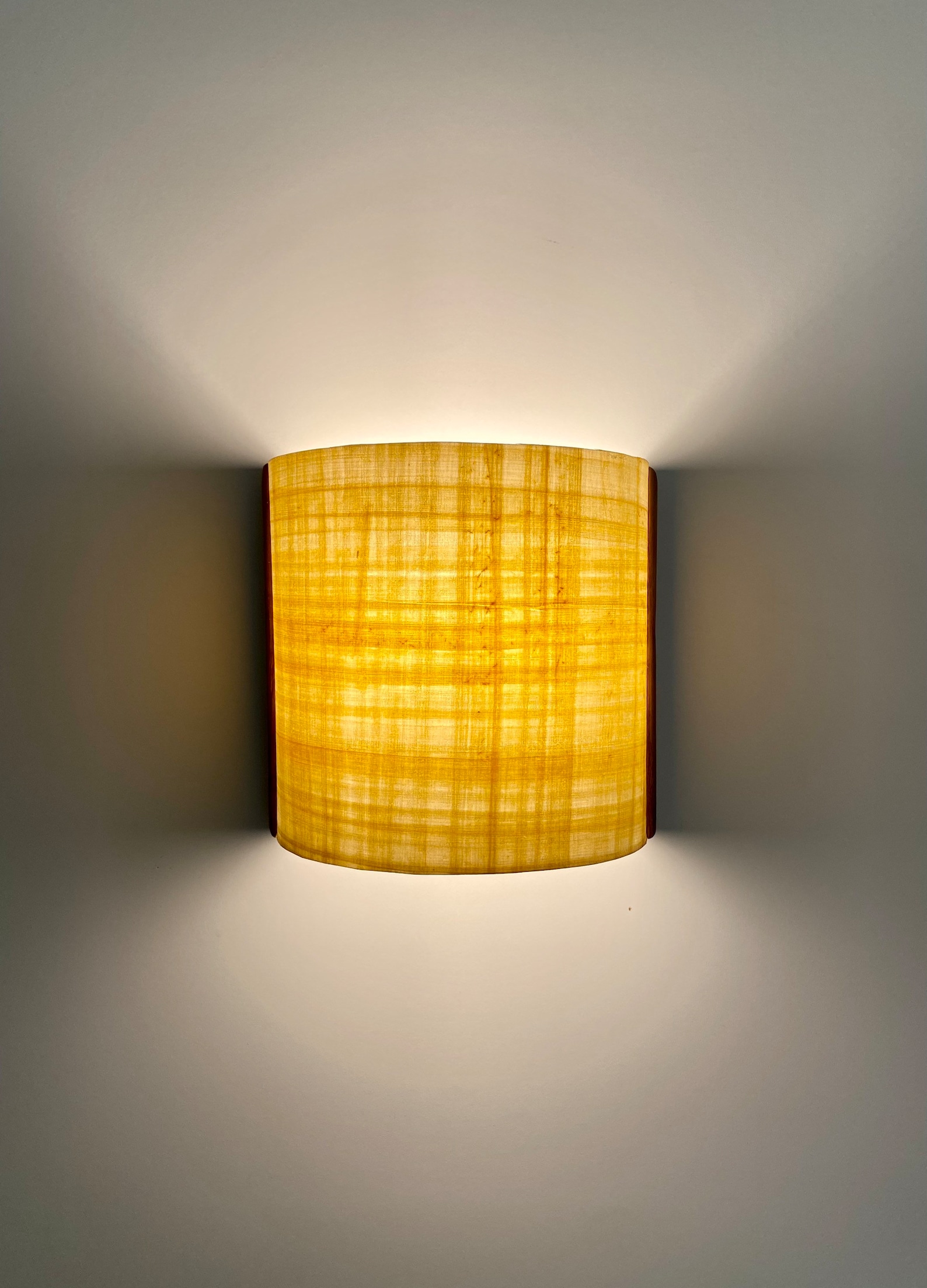 Semicircular Wall Lamp. Natural and Solid American Oak and - Etsy