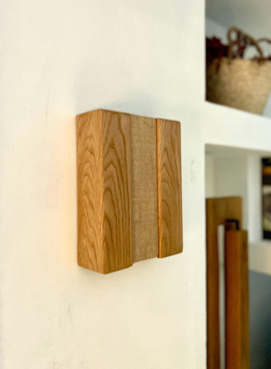 Wall Lamp. Oak Wall Lamp . Wooden Wall Lamp. Oak Lamp. Wall Light Wood ...