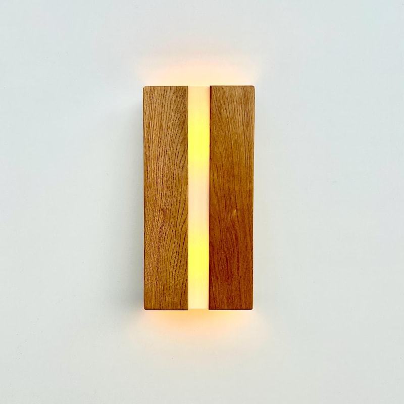 Wooden Wall Sconce - Etsy