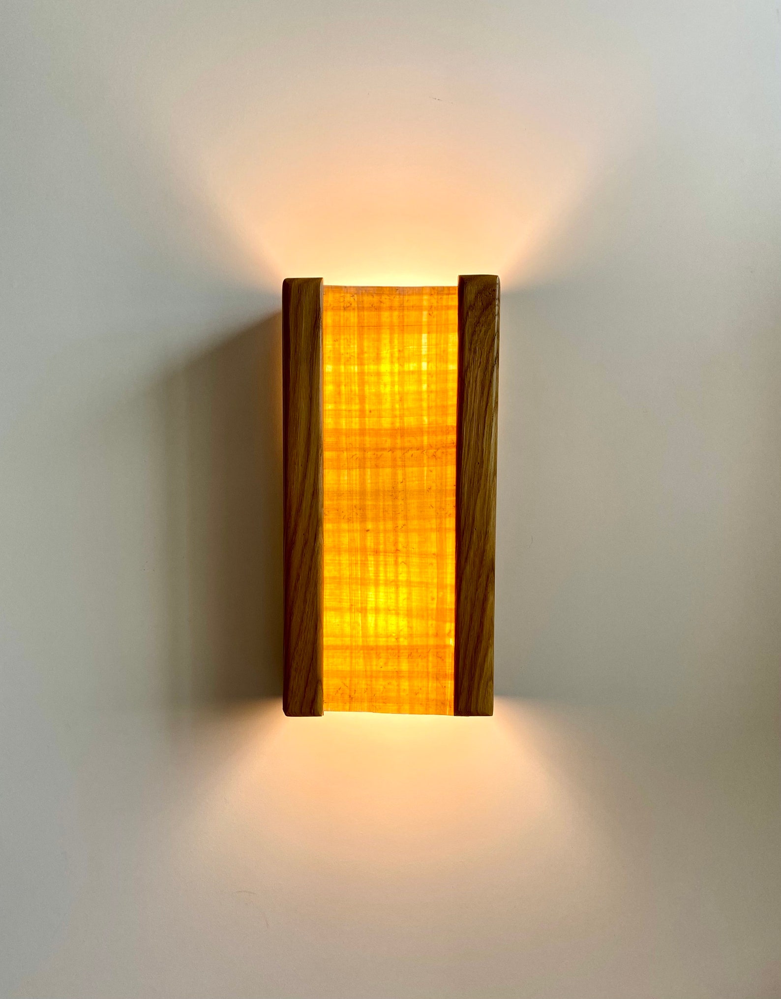 Wall Lamp Made of Naturaloak Wood and Authentic Egyptian - Etsy
