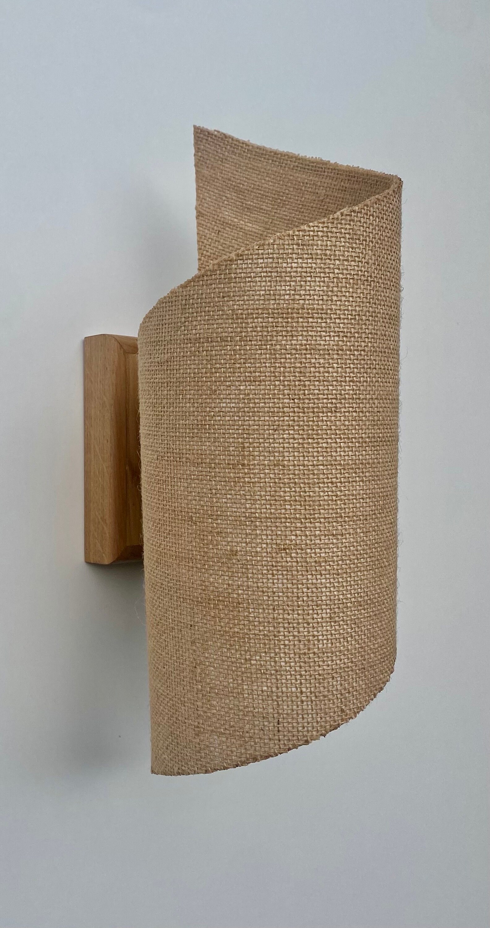 Wood and Raffia Wall Lamp. Oak Wall Lamp. Wooden Wall Lamp. - Etsy Canada