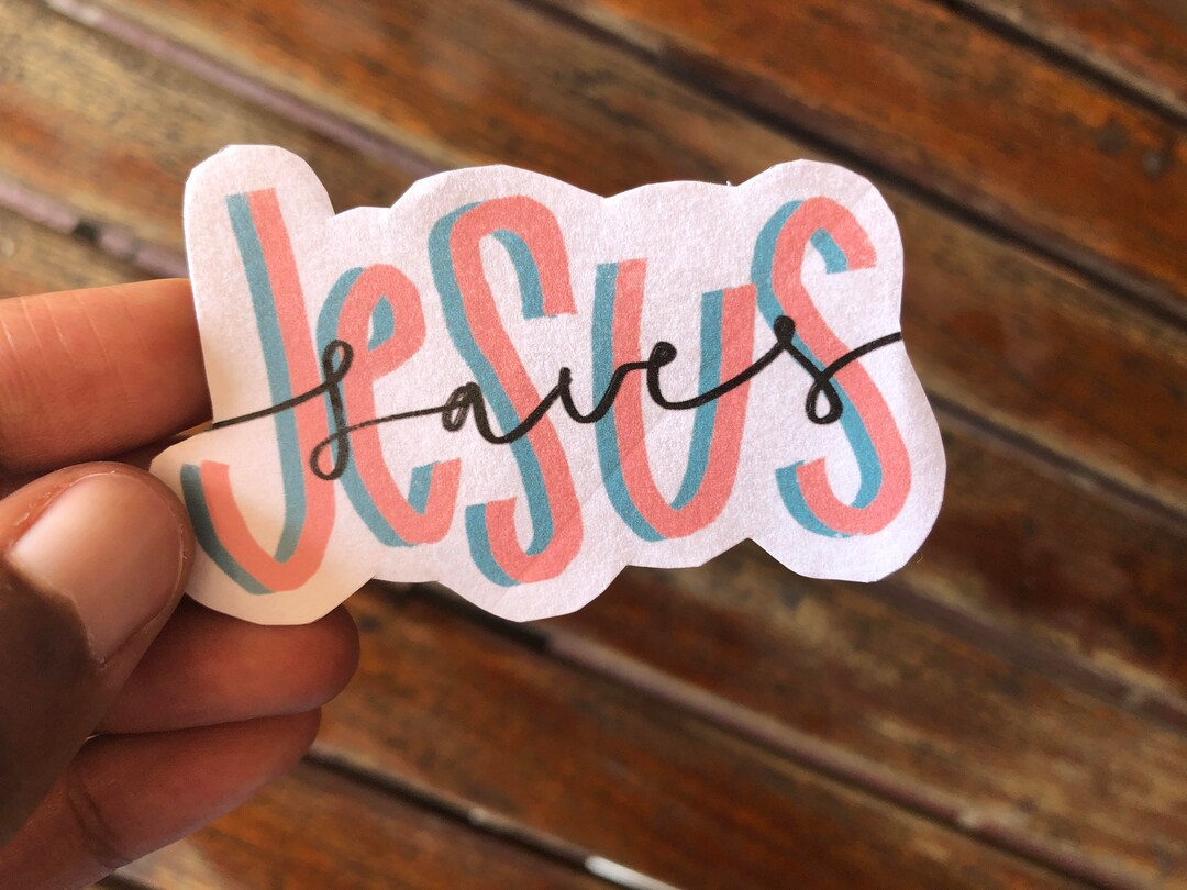 Jesus Saves Sticker Vinyl Decals for Laptops, Notebooks, Journals ...