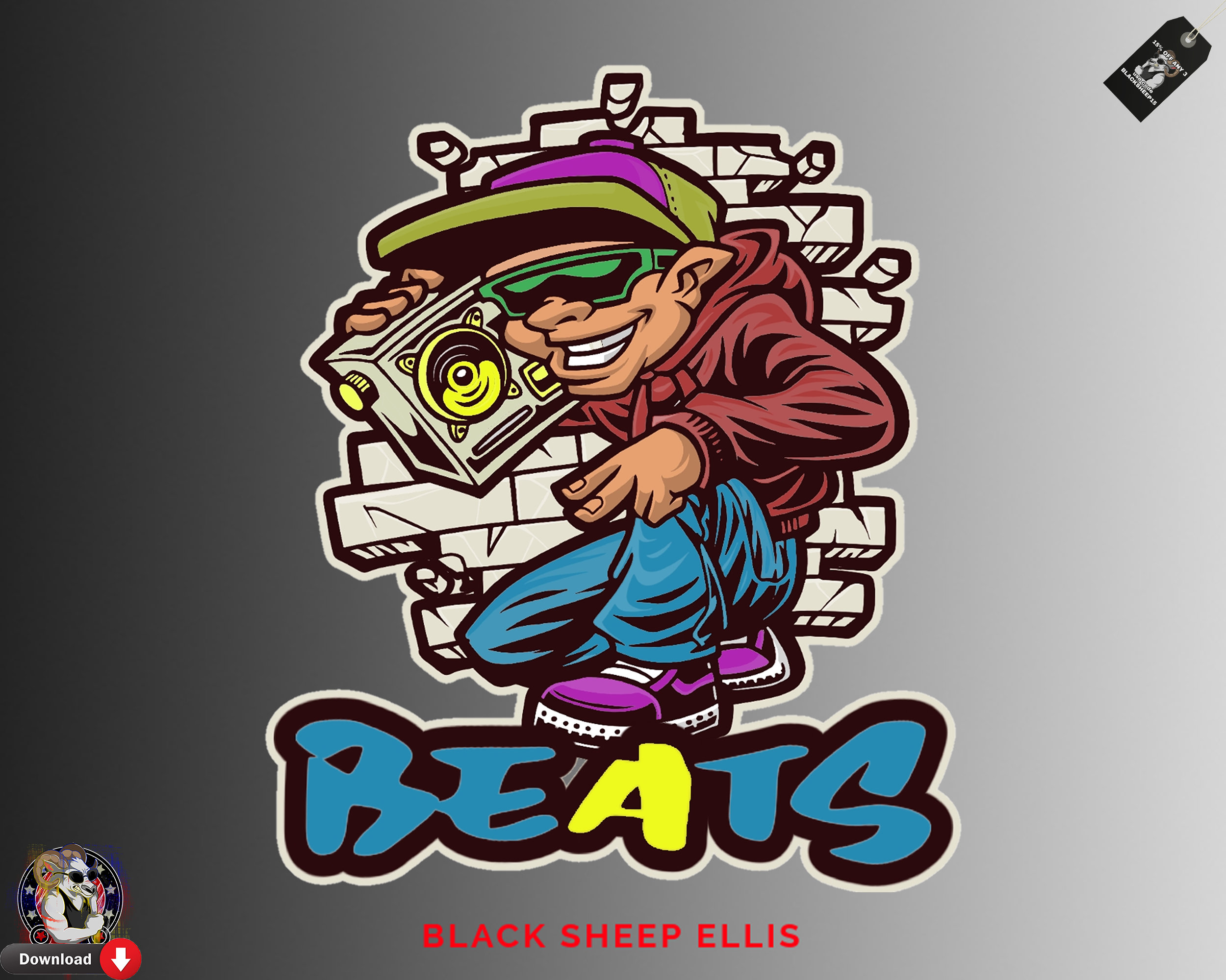 Graffiti Hip Hop Characters