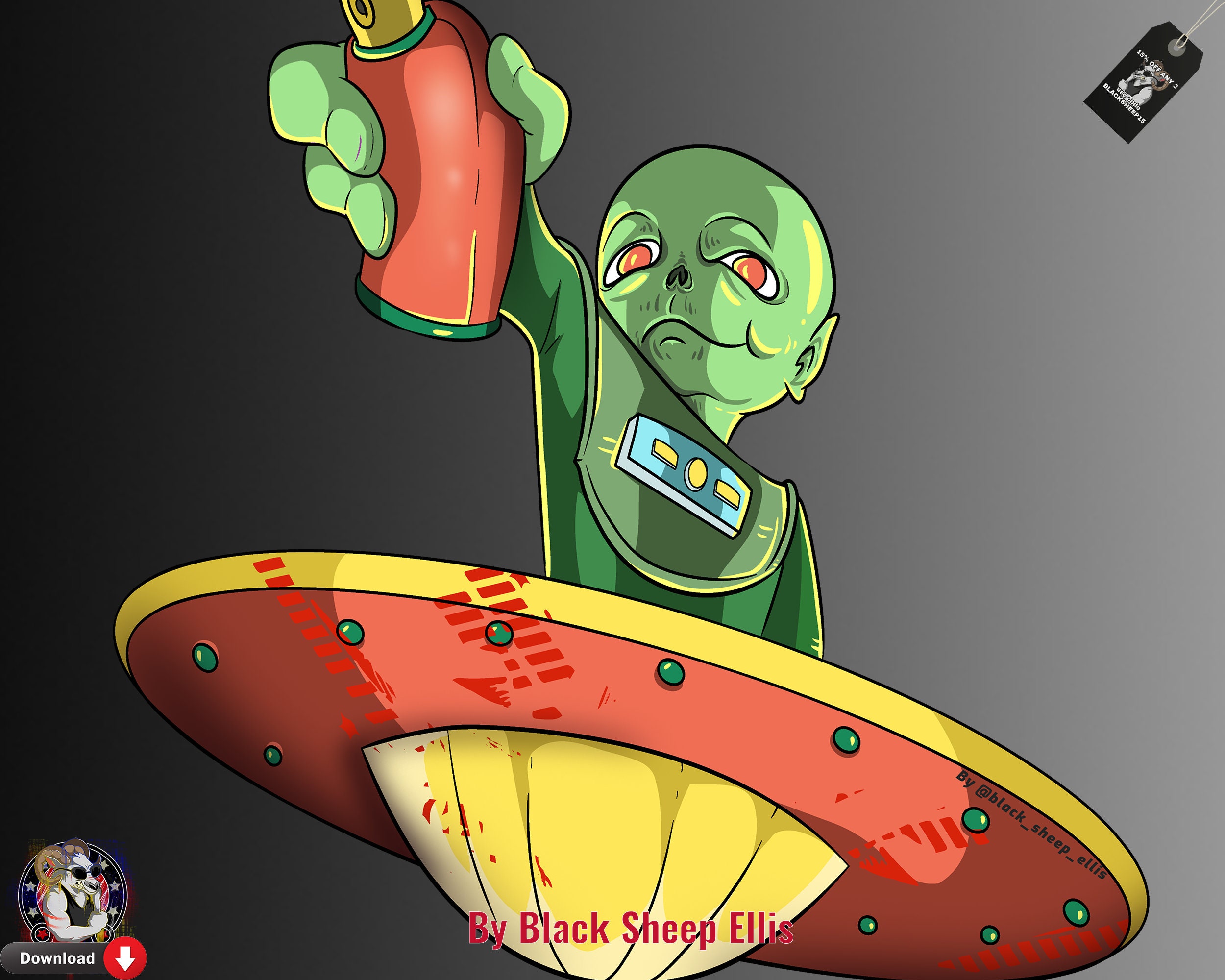 Alien Png Graffiti Printable Space Alien Graffiti Png Decal Stencil ...