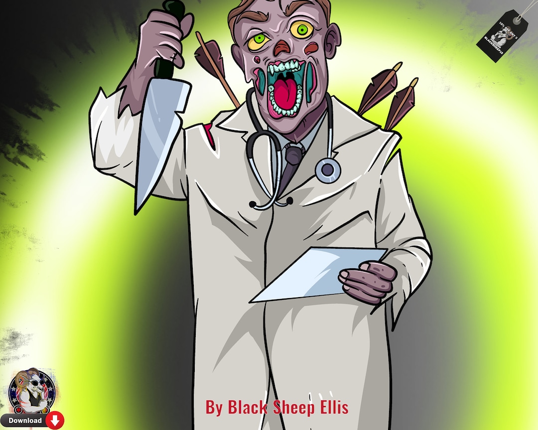 Doctor Png Zombie Medical Printable - Etsy
