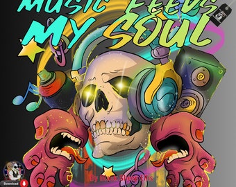 Skeleton Dj Svg - Etsy