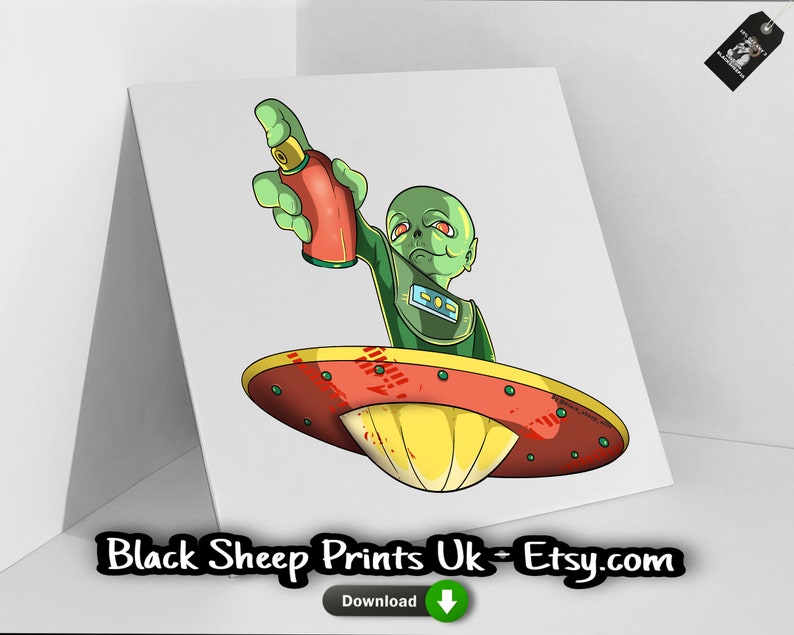 Alien Png Graffiti Printable Space Alien Graffiti Png Decal Stencil ...