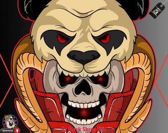 Goth Panda Poster - Etsy