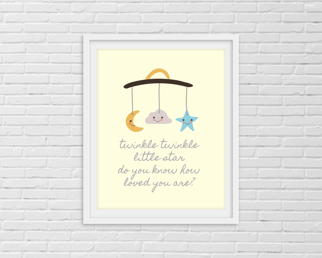 Twinkle Twinkle Little Star, Gender Neutral, Minimalistic Nursery ...