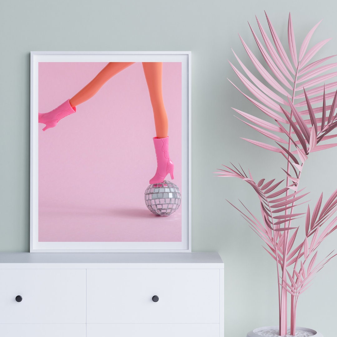 Disco Barbie, Barbie Wall Decor, Barbie Movie Poster, Barbie Doll ...