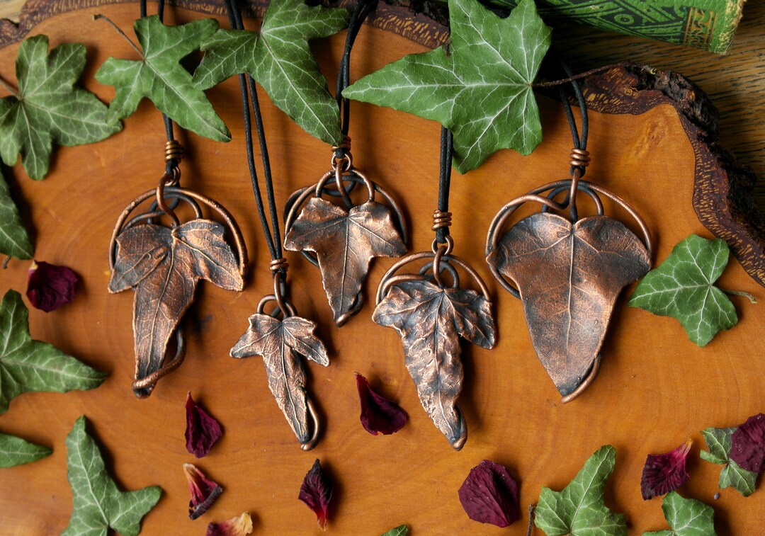 Copper-plated Ivy Leaf, Electroforming, Ivy, Handmade, Elves, Fairy ...