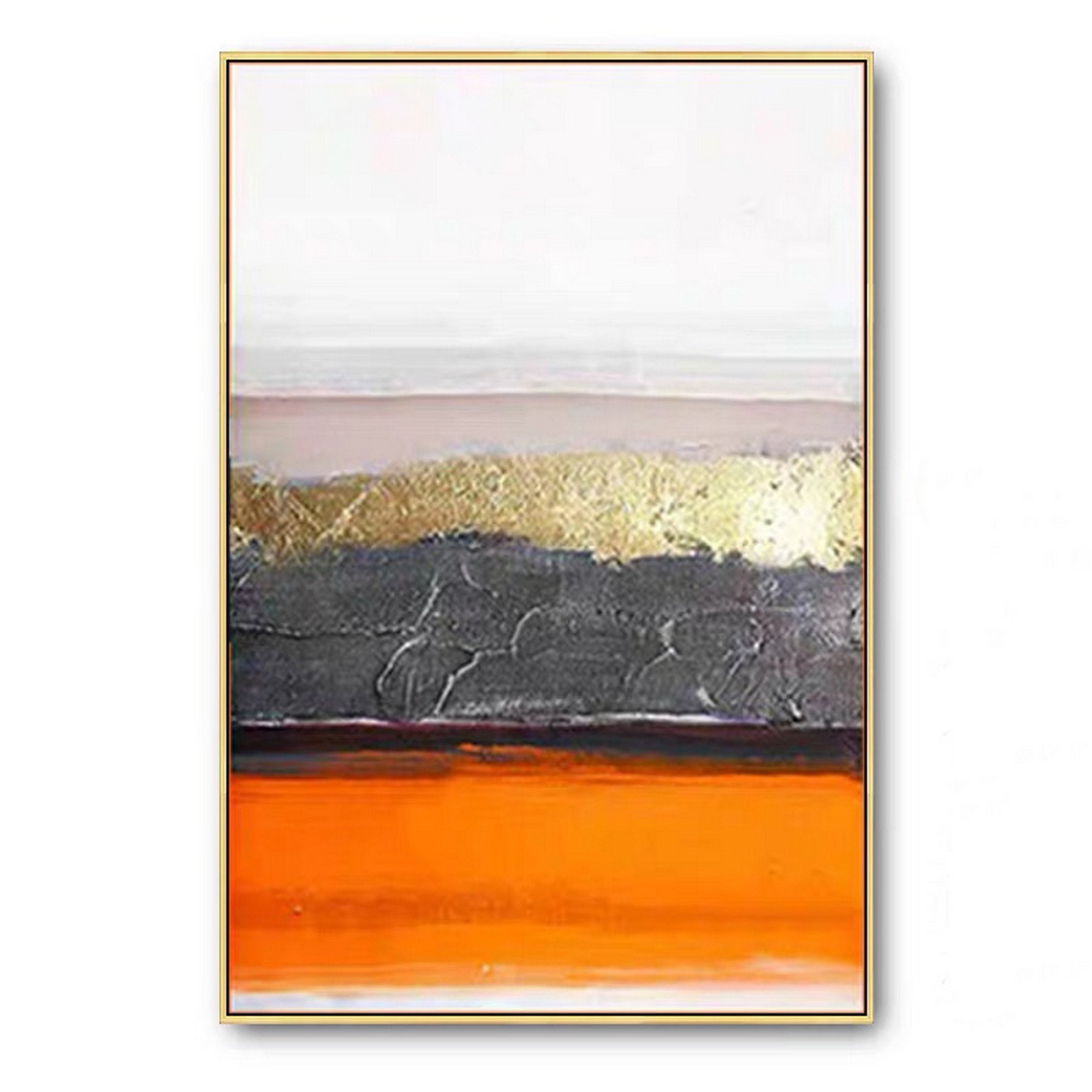 Hermes Orange Hand-painted Large Oil Painting Luxury Room - Etsy