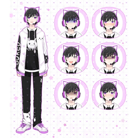 Customized Face Expression Price Only for Vtuber Don't - Etsy Singapore