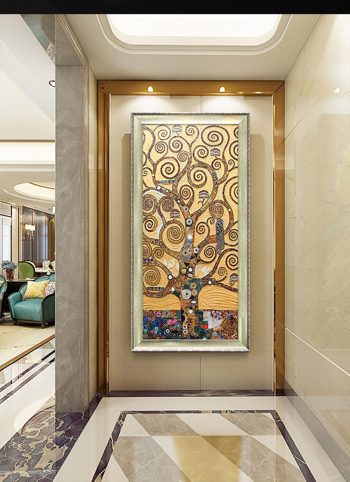 Mosaic Tree Art Mosaic Wall Art Mosaic Paiting Art Deco | Etsy