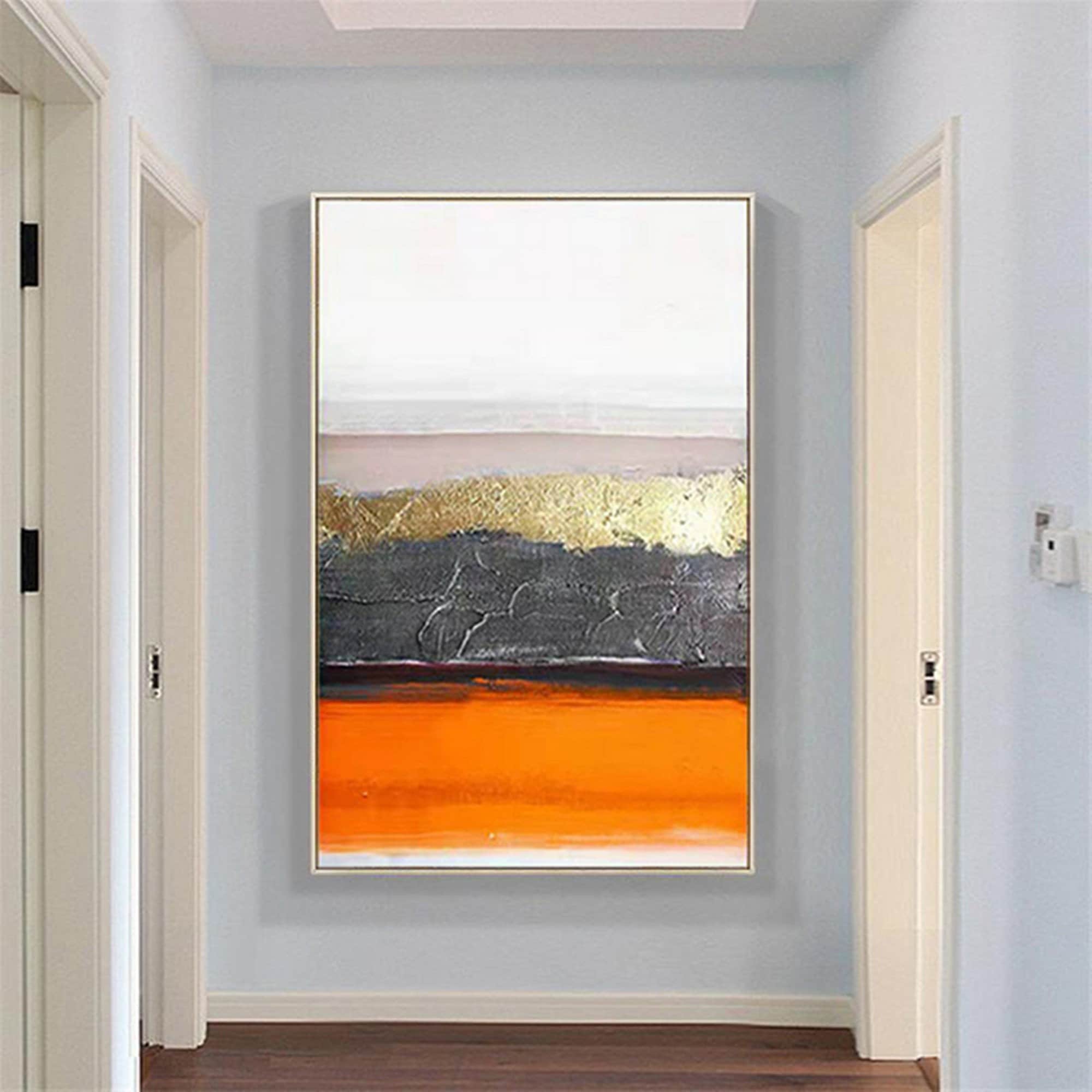 Hermes Orange Hand-painted Large Oil Painting Luxury Room - Etsy