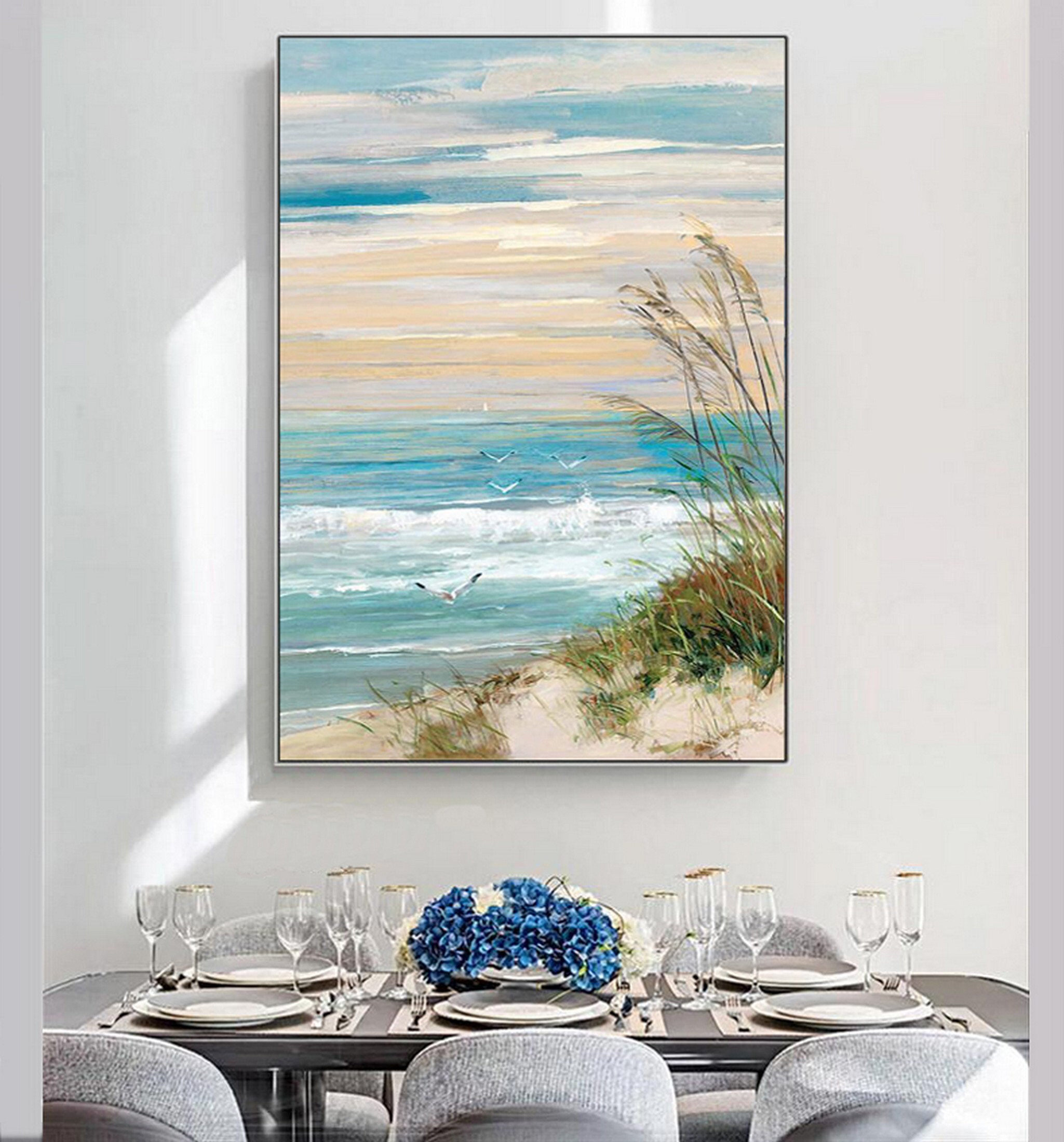 Ocean Sea View Landscape Hand-painted Large Oil Painting - Etsy