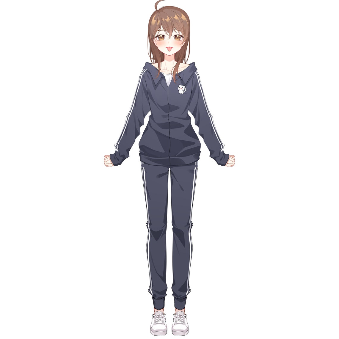 Live2d Model Sample Tongue Capture by Prprlive and Vtuber Studio Vtuber ...