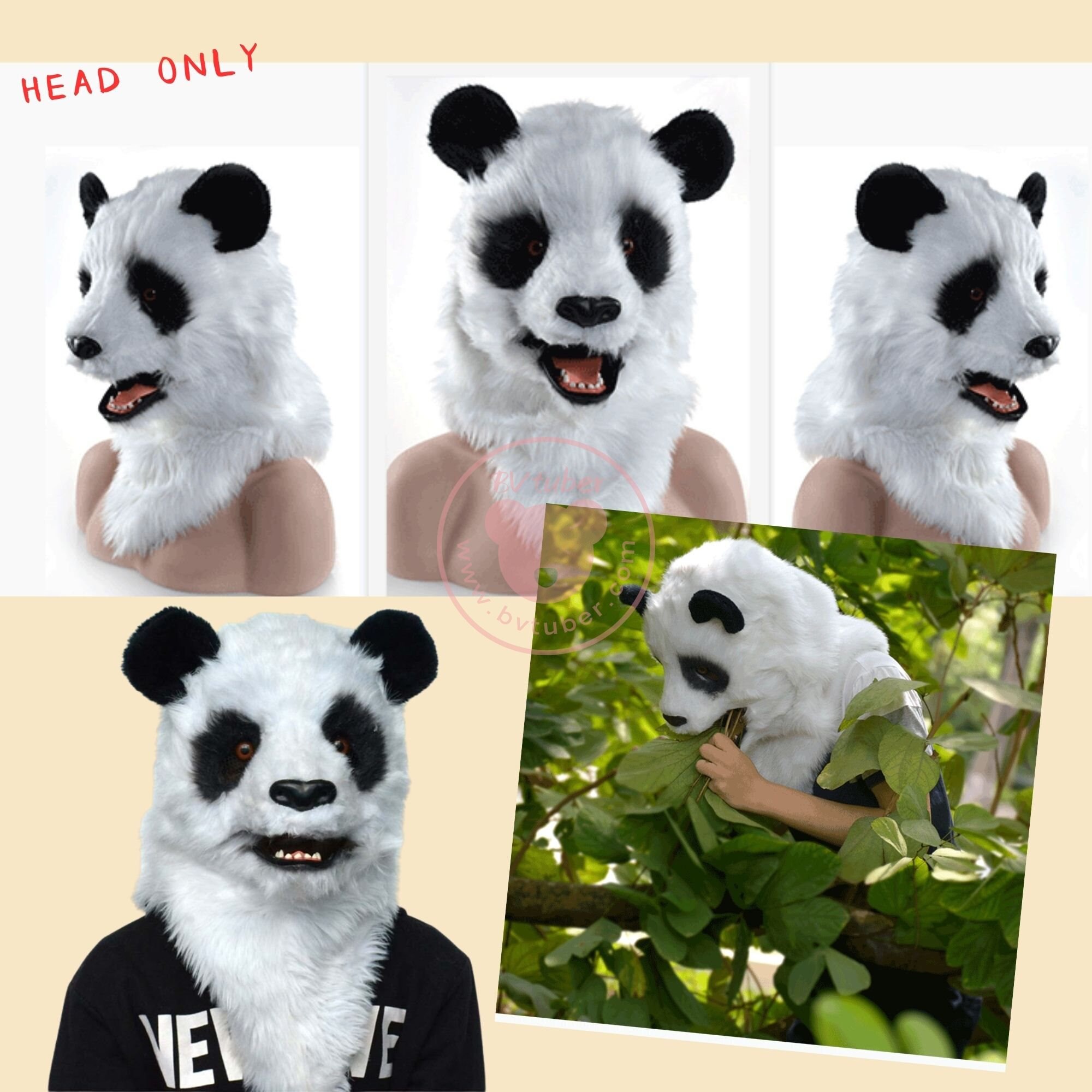 Fursuit Head Premade Talk Mouth Cat Dogs Bull Fox Leopard Tigers Wolves ...