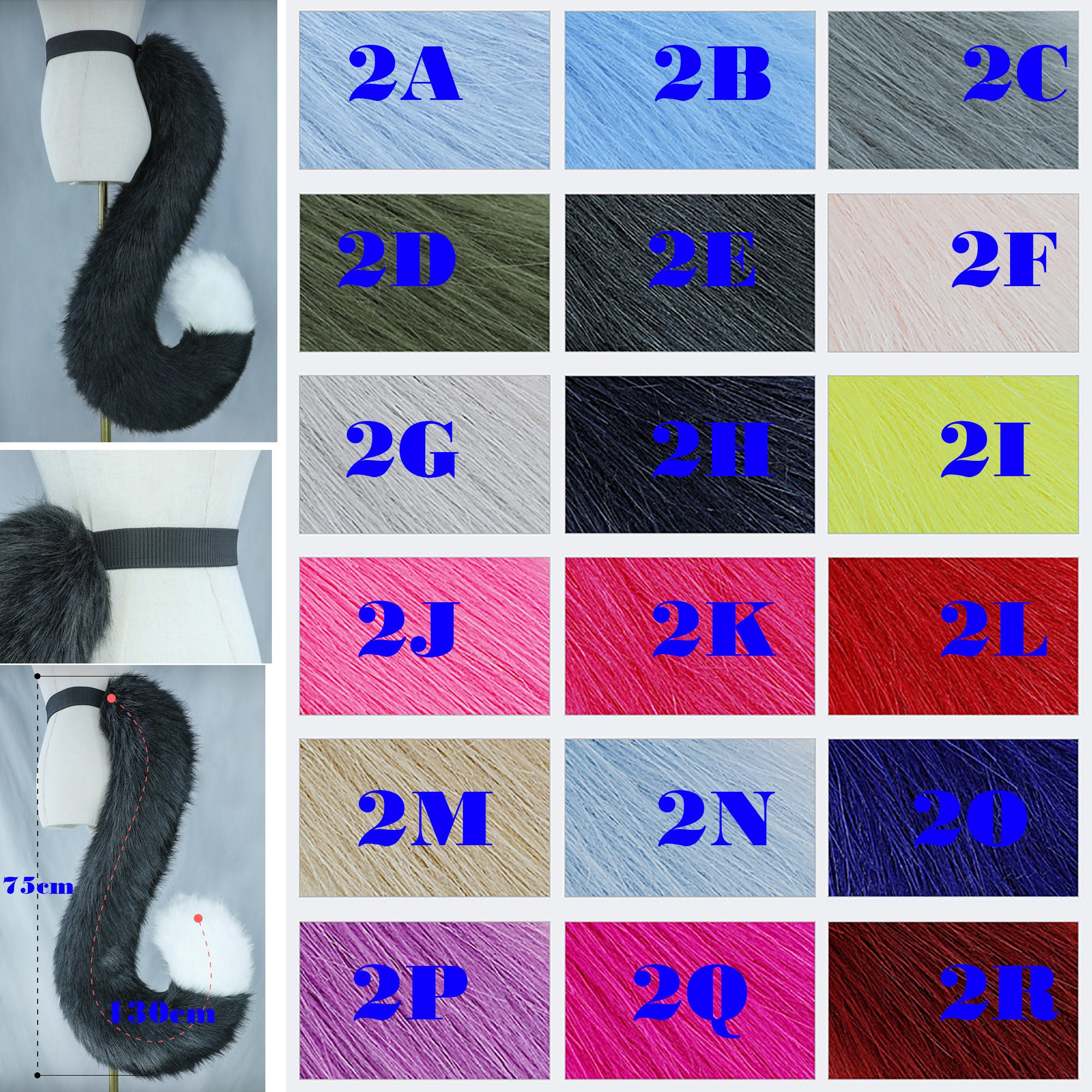 Fursuit Custom Long Tail Type Tail Costume Kemono Fursuit Commission ...