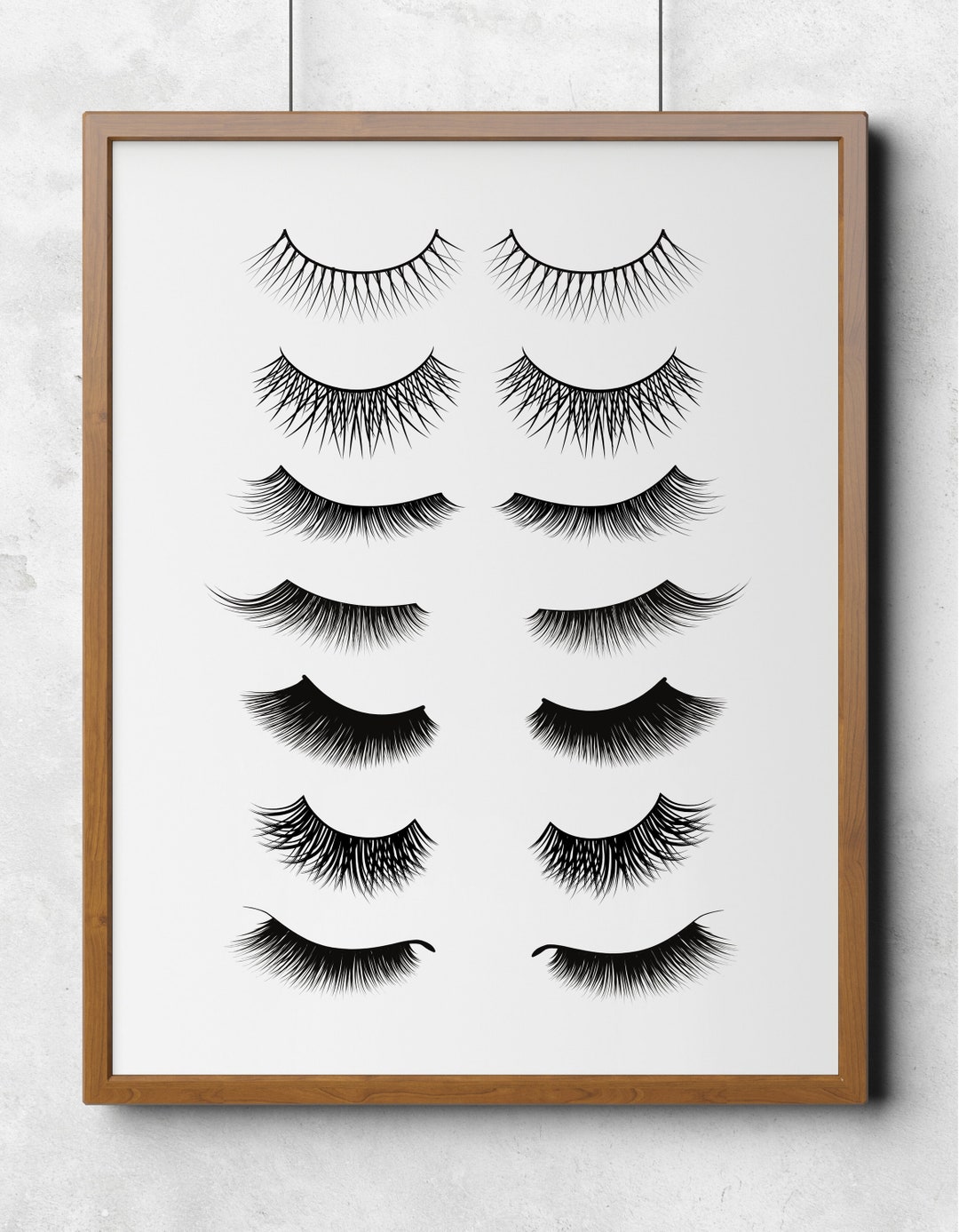 Eyelashes Prints, Digital Download, Wall Art, Home Decor, Beauty Room ...