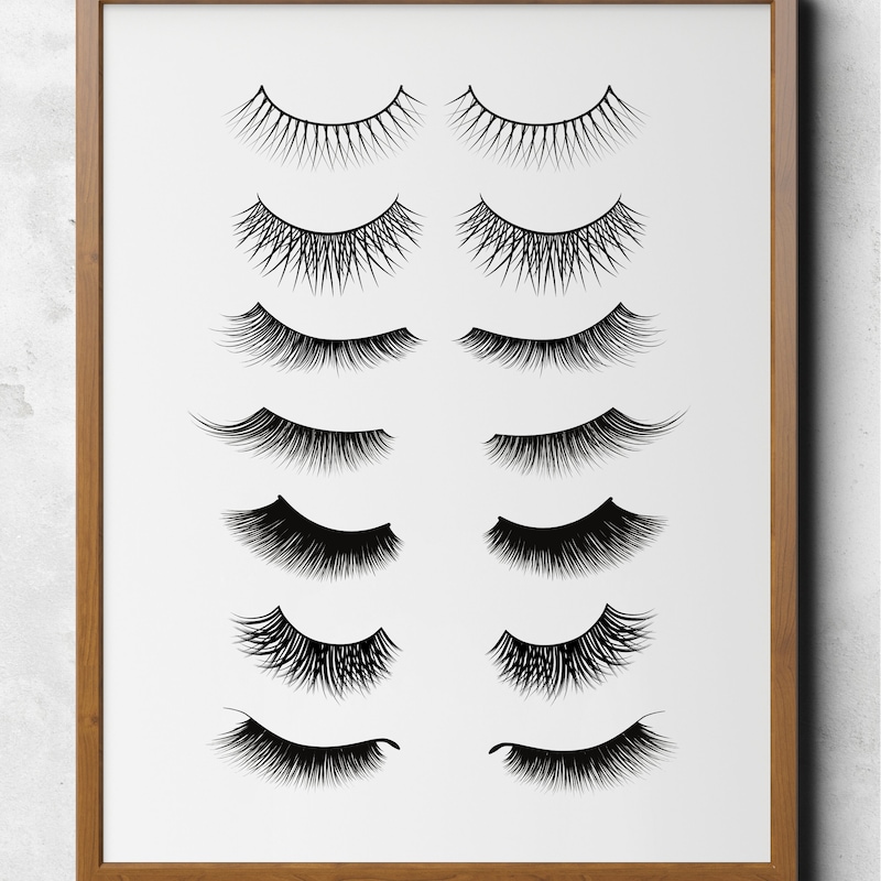 Eyelashes Print - Etsy