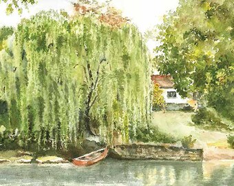 Willow Tree Art Print - Etsy