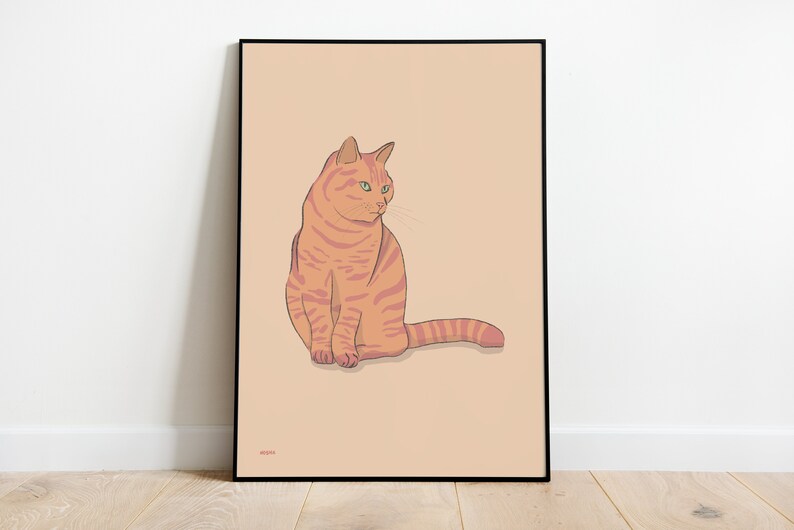Terra Cat Wall Art Print - Etsy