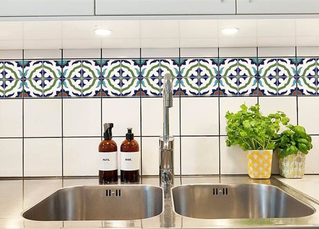 Moroccan, Tile Decals, Tile Stickers, Moroccan Traditional Tiles, Tiles ...
