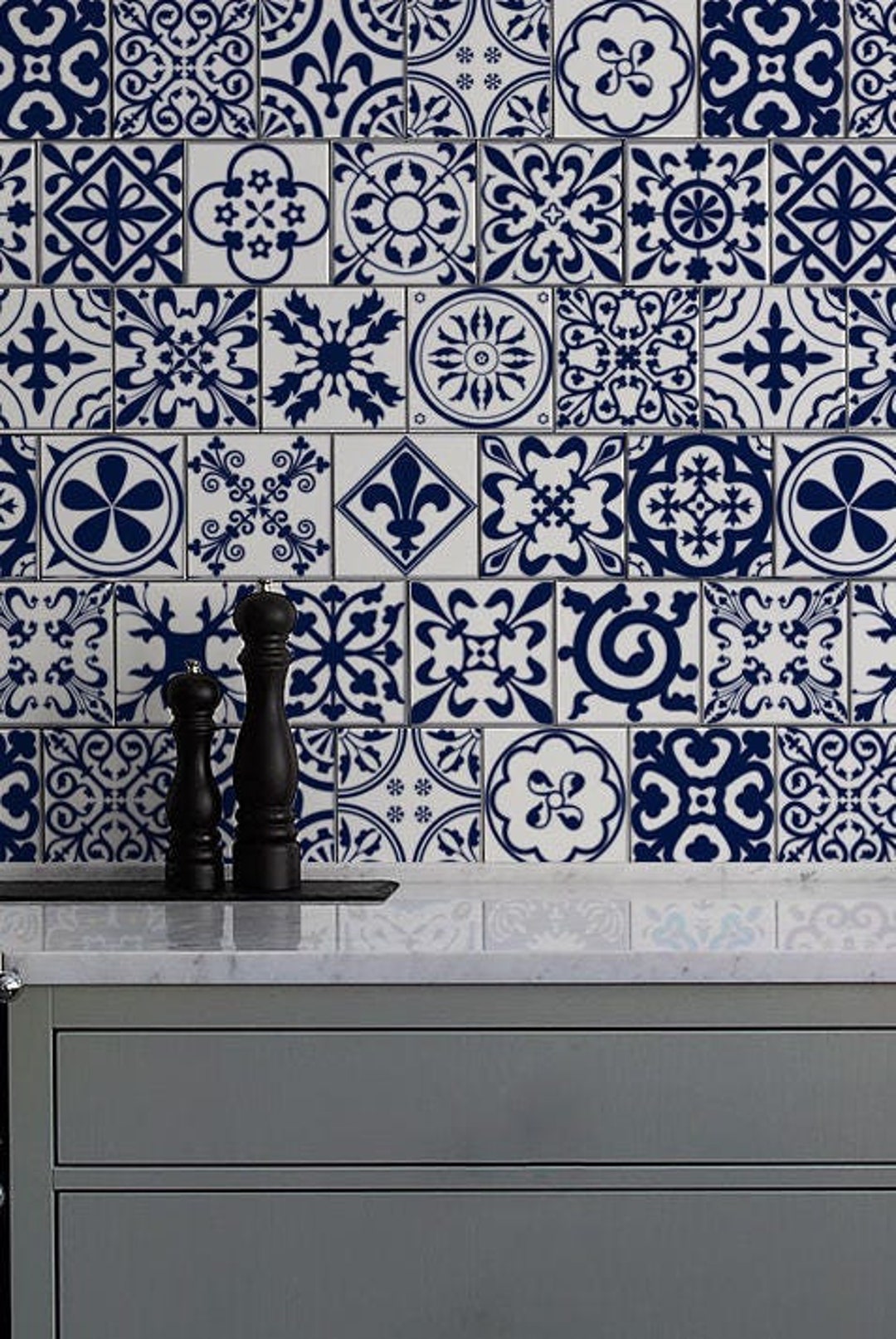 Moroccan, Tile Decals, Tile Stickers, Moroccan Traditional Tiles, Tiles ...