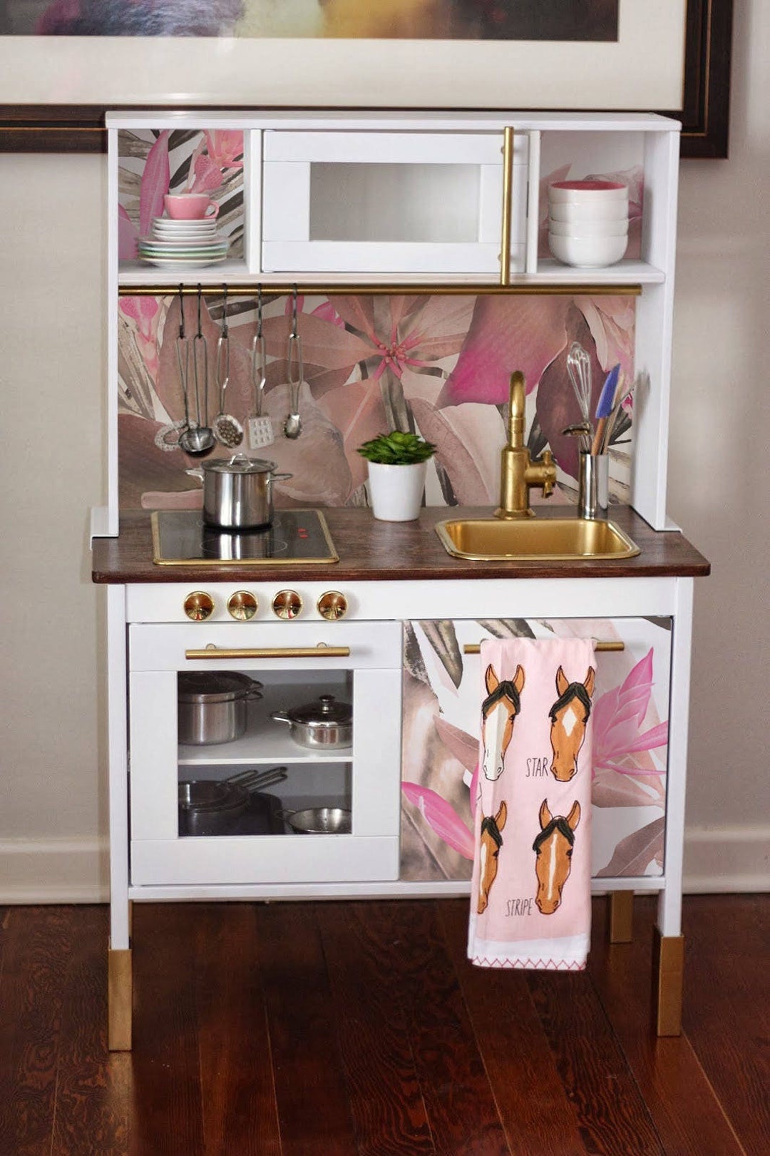 IKEA DUKTIG Removable Tropical Pink Nature, Ikea Decals, Furniture ...