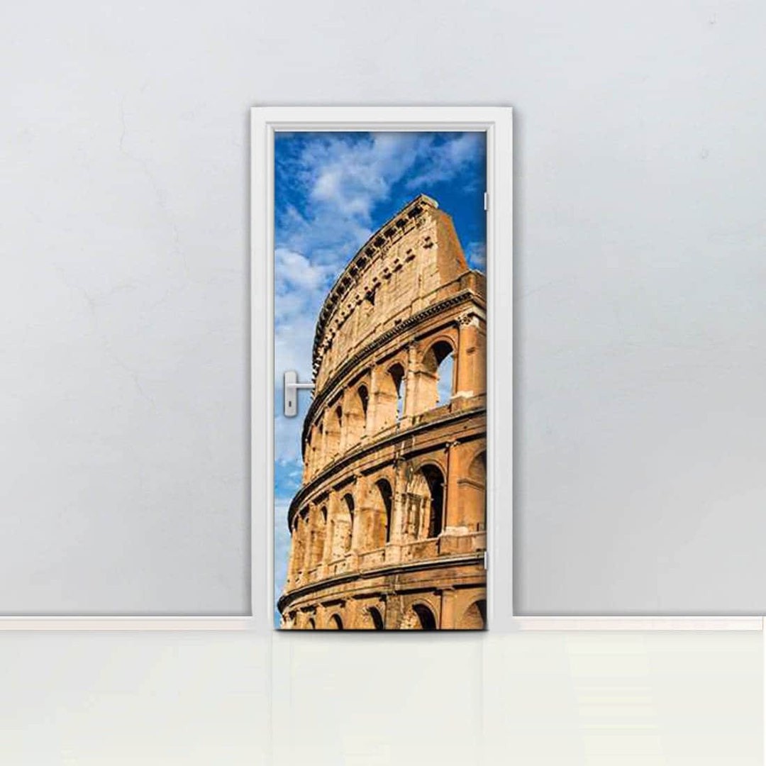 Colosseum Door Mural Self Adhesive Door Wrap, Removable Peel & Stick ...