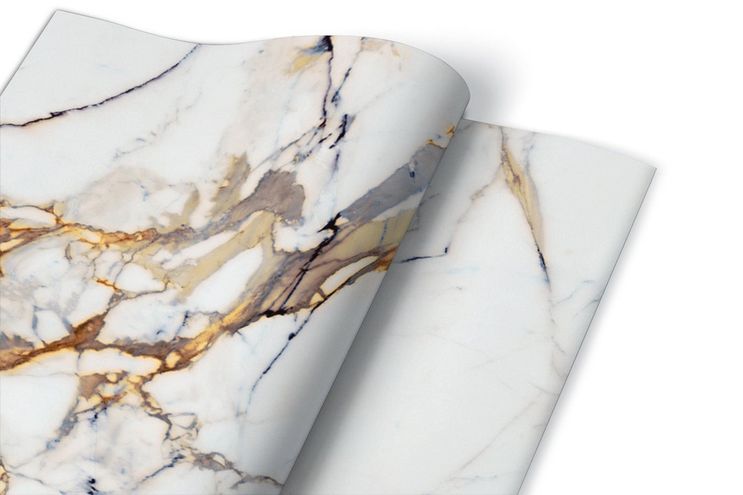 Marble Texture Furniture Veneer, Self Adhesive, Waterproof Sticker ...