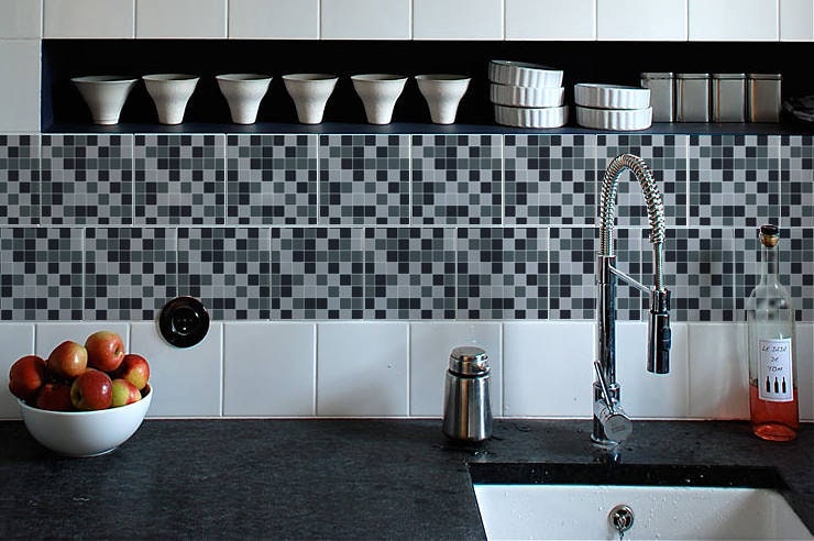 Backsplash Decal Squares , Tile Decals, Tile Stickers, Traditional ...