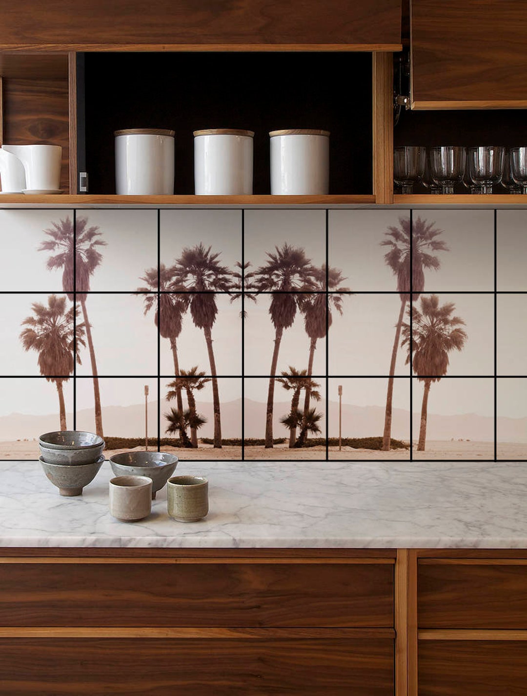 Sky Sunny Beach Tropical, Tile Decals, Tile Stickers, Mural Pattern ...