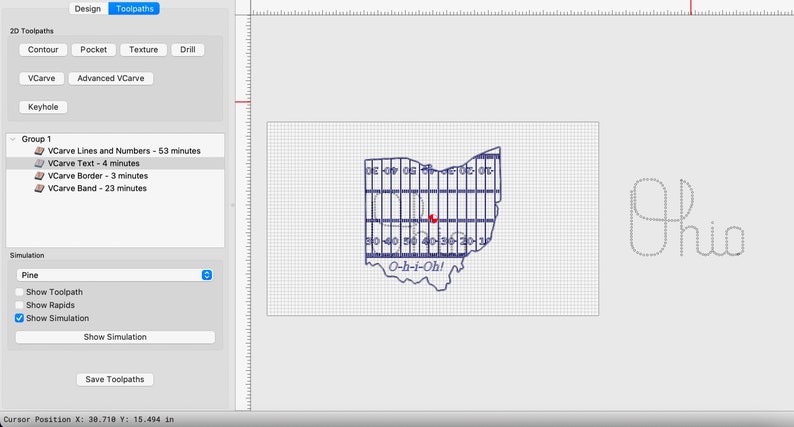 CNC File and SVG - Script Ohio (ohio State Football) With a Football ...