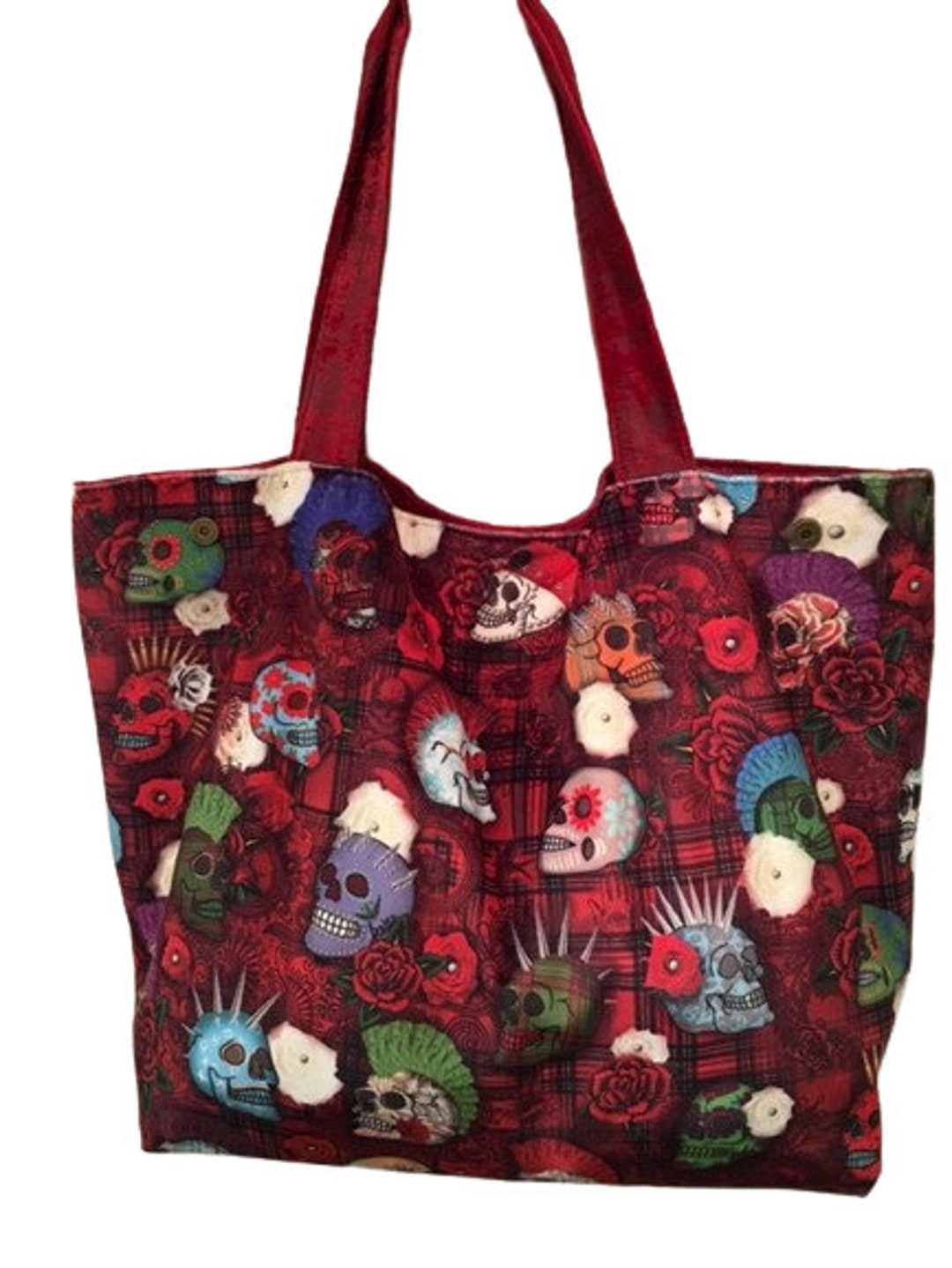 Calaveras Pattern Tote Bag punky - Etsy