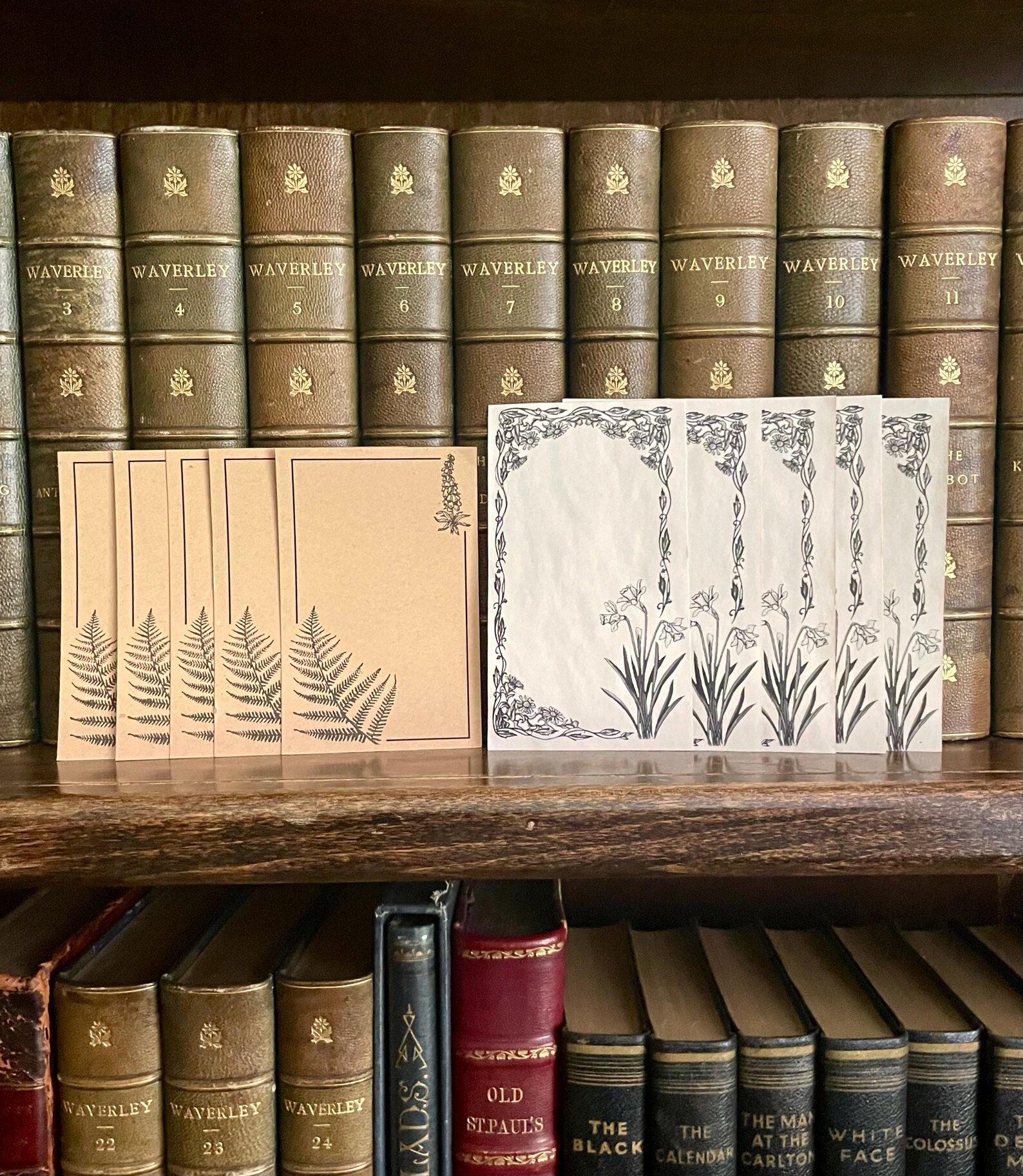 Cottagecore Stamped Note Cards Stationery Pack Bundle for Penpal Snail ...