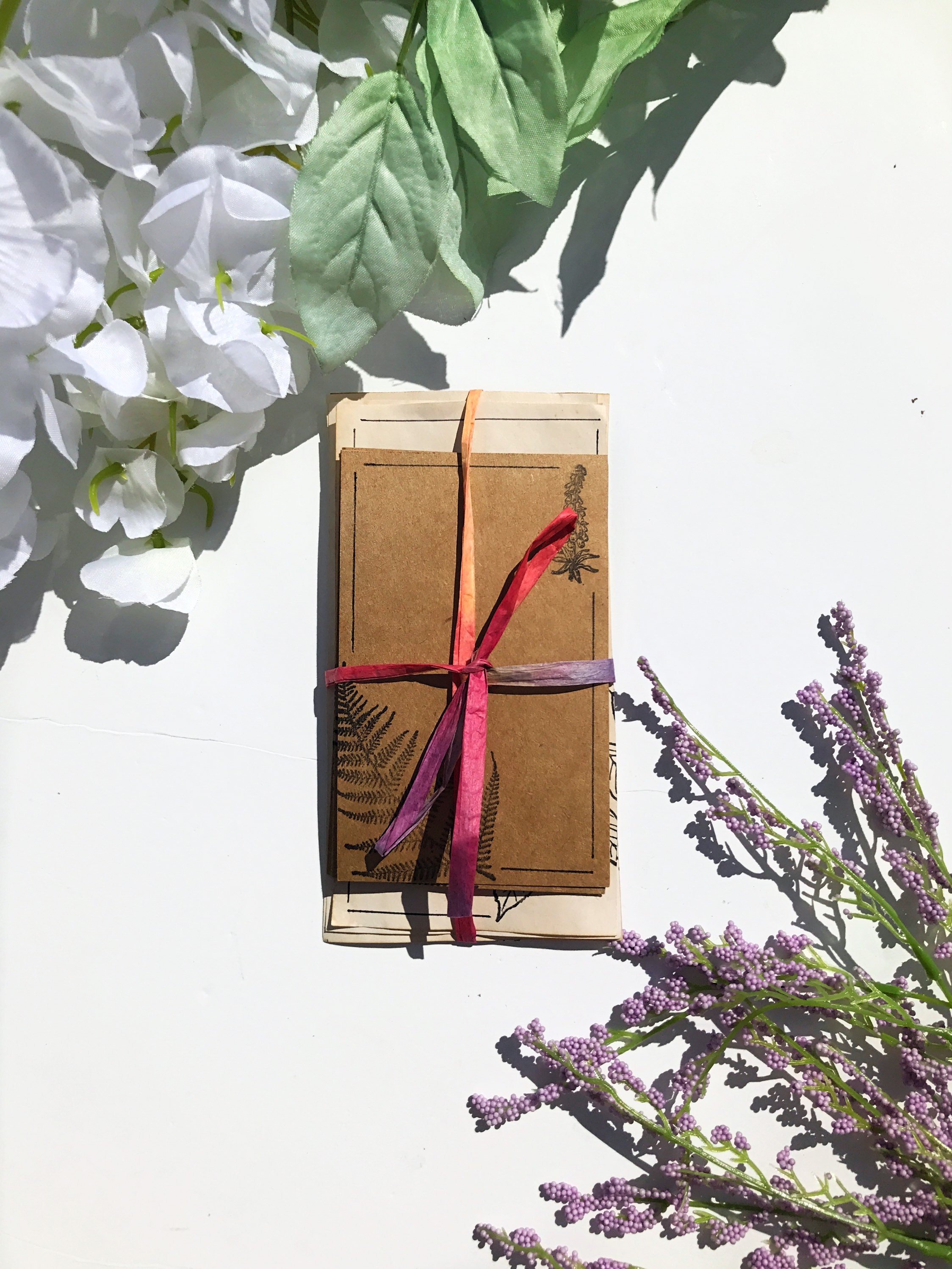 Cottagecore Stamped Note Cards Stationery Pack Bundle for - Etsy