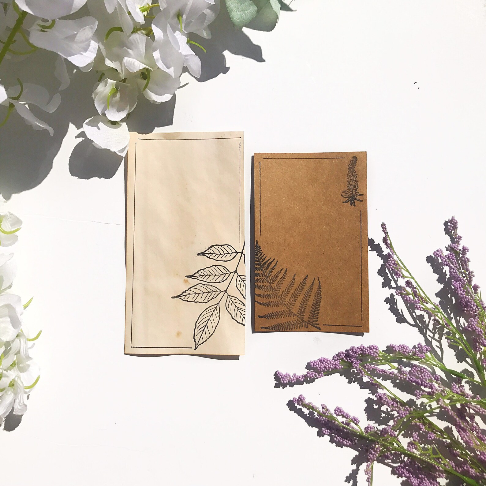 Cottagecore Stamped Note Cards Stationery Pack Bundle for | Etsy